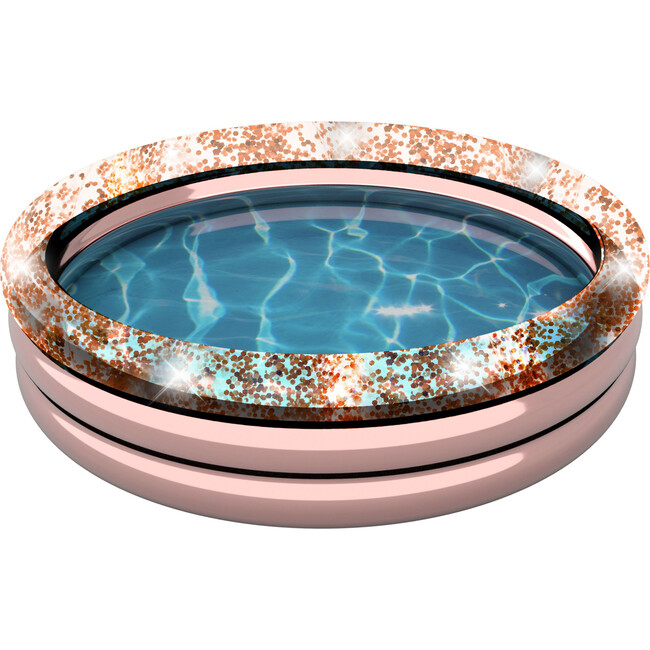 Inflatable Glitter Sunning Pool, Rose Gold Glitter - PoolCandy Water ...