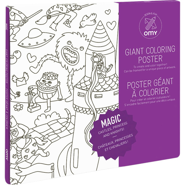 Magic Giant Coloring Poster - OMY Arts & Crafts | Maisonette