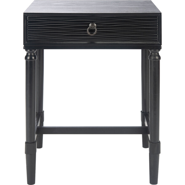 Mabel 1-Drawer Accent Table, Black - Safavieh Nightstands & Accent Tables | Maisonette