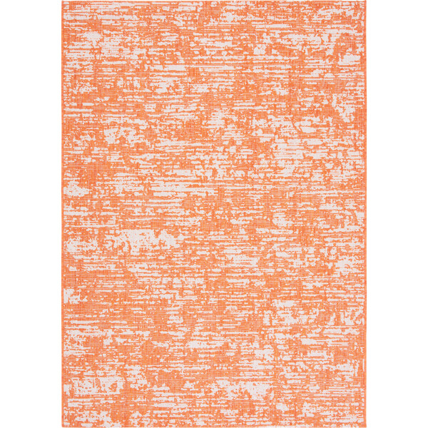 Courtyard Chloe Indoor/Outdoor Rug, Orange - Safavieh Rugs | Maisonette