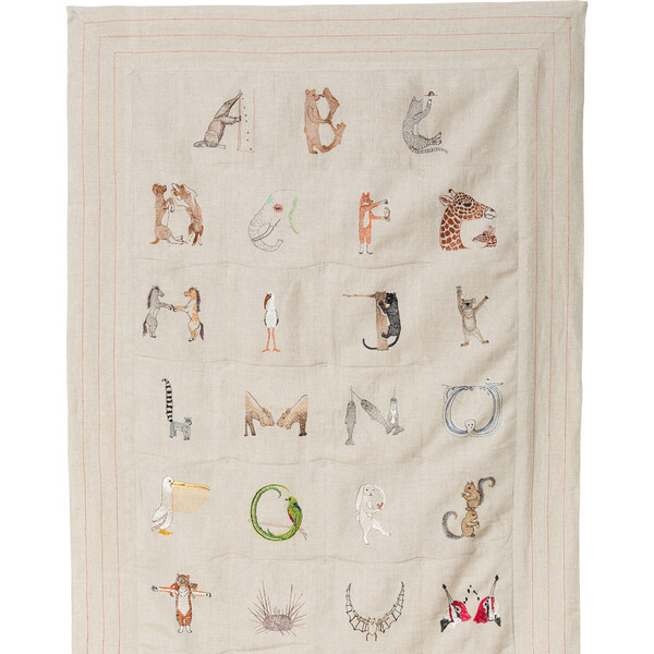 Alphabet Quilt - Coral + Tusk Blankets & Quilts | Maisonette