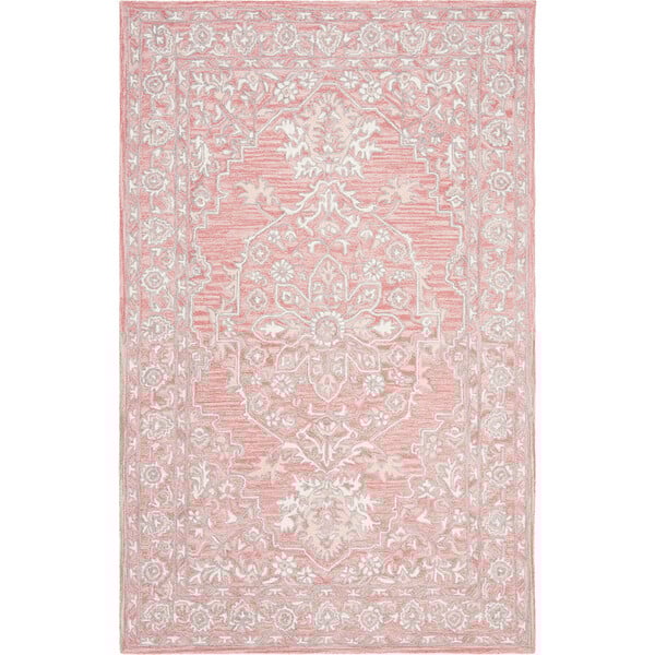 Micro-Loop Logan Rug, Blush Multi - Safavieh Rugs | Maisonette