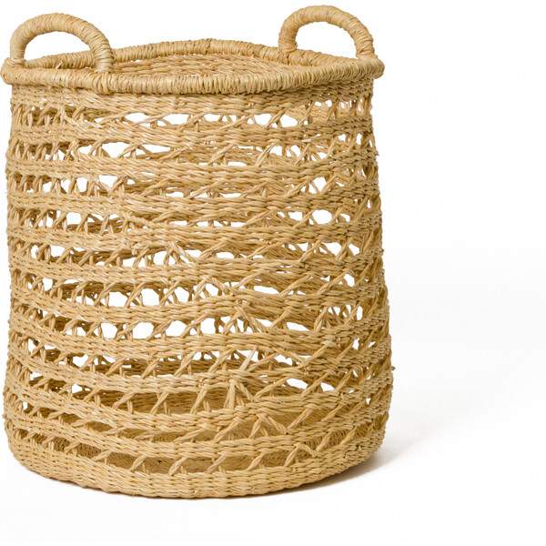 Lace Storage Basket, Natural - KAZI Goods Storage | Maisonette
