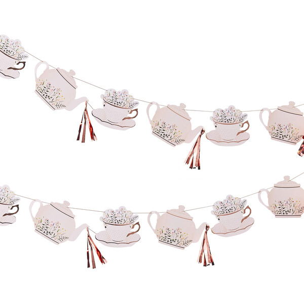 Teapot And Tassel Bunting - Ginger Ray Party Goods | Maisonette