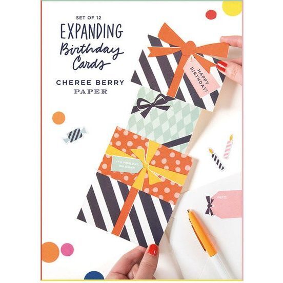 Expanding Birthday Card Set - Cheree Berry Paper Desk & Stationery ...