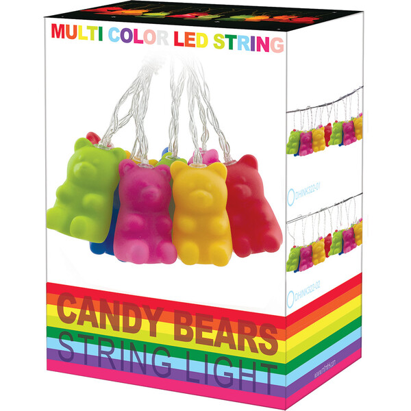 Gummy Bear String Light, Rainbow - Iscream Lighting | Maisonette