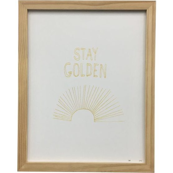 Stay Golden Print, Unframed - Cosmic Peace Studio Art | Maisonette
