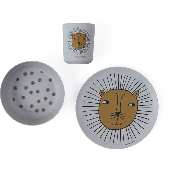 Lion Tableware Set - Oyoy Nursing & Feeding | Maisonette