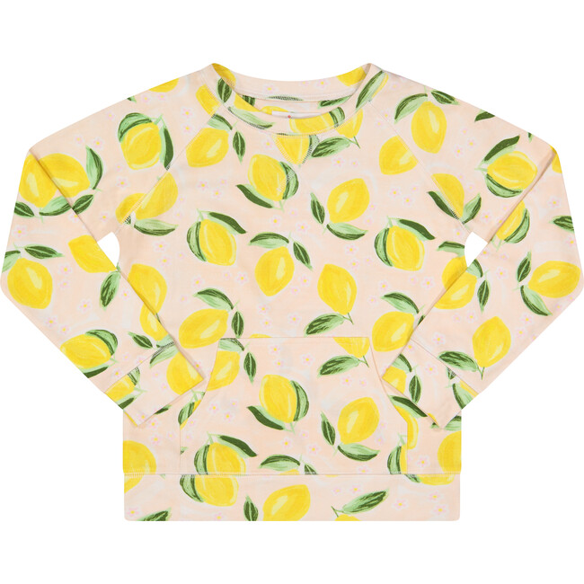 Crewneck, Pink Lemonade - Petit Peony Tops | Maisonette