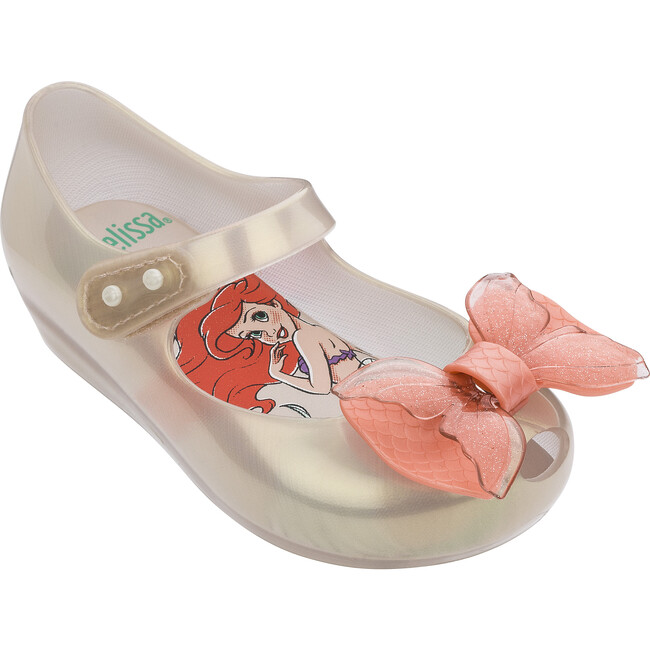 Little Mermaid Ultragirl Flat, Beige Pink - Mini Melissa Shoes | Maisonette