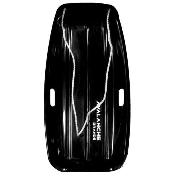 35" Toboggan Snow Sled, Black - Avalanche Sleds Play | Maisonette