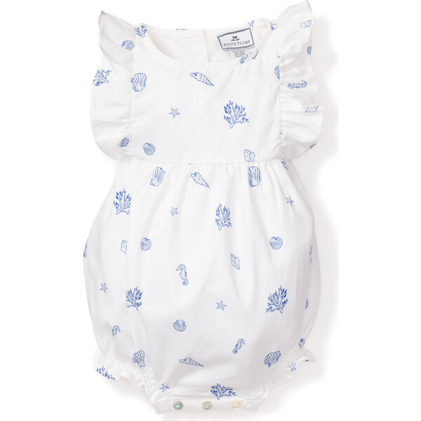Ruffled Romper, Suffolk Seashells - Petite Plume Mommy & Me Shop ...