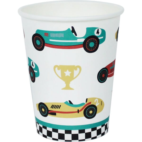 Set of 12 Vintage Race Car Cups - Merrilulu Party Goods | Maisonette