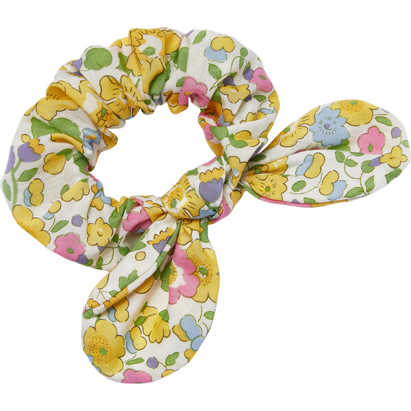 Liberty Yellow Betsy Bow Scrunchie, Yellow Betsy - Trotters London Hair ...