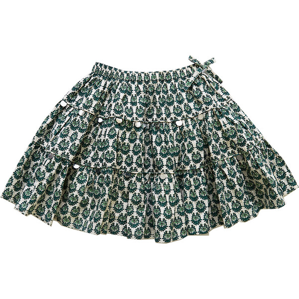 Allie Skirt, Clover Floral - Pink Chicken Skirts | Maisonette