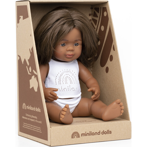15'' Baby Doll Australian Aboriginal Girl - Miniland Dolls & Doll ...