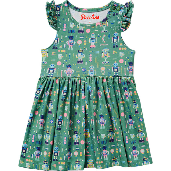 Ruffle Sleeve Dress, Robotics - Piccolina Dresses | Maisonette