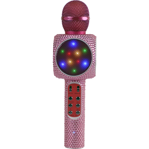 Sing-along Bling Bluetooth Karaoke Microphone, Pink Bling - Wireless ...