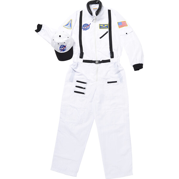 Adult Astronaut Suit w/Cap, White - Aeromax Kids | Maisonette
