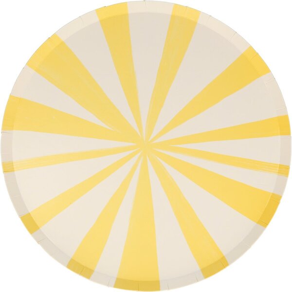 Yellow Stripe Side Plates - Meri Meri Party Goods | Maisonette
