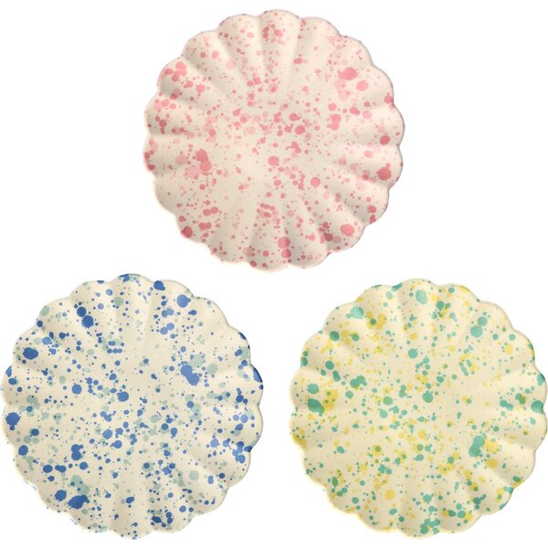 Small Speckled Reusable Bamboo Plates - Meri Meri Party Goods | Maisonette