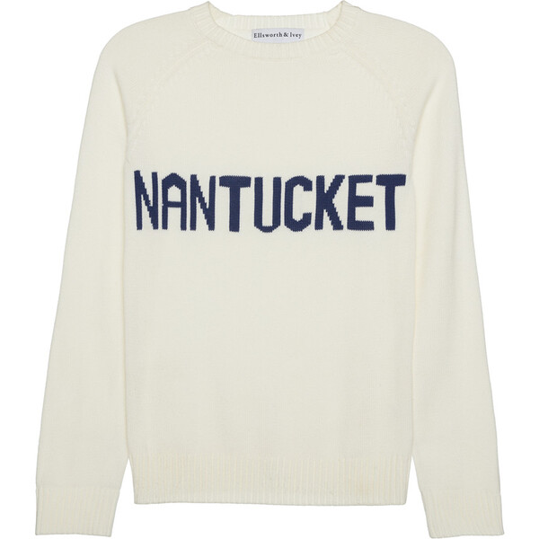 Women's Nantucket Sweater, White - Ellsworth + Ivey Mommy & Me Shop ...