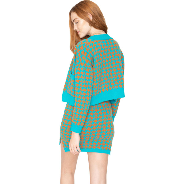 Tash Mini Skirt, Orange and Blue - Callahan Bottoms | Maisonette