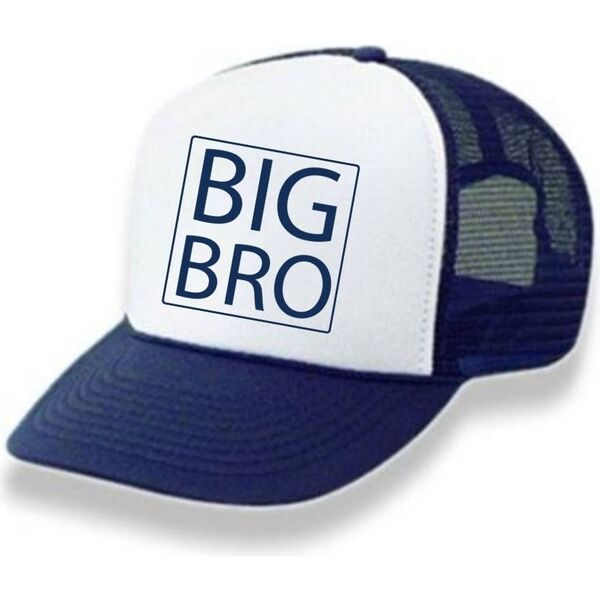 Big Bro Frame Trucker Hat Navy & White - Sweet Wink Boy Accessories ...