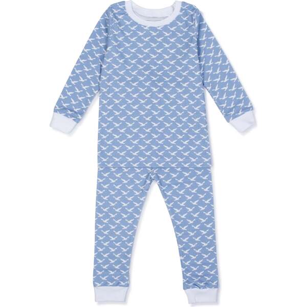Grayson Pima Cotton Pajama Pant Set, Seagull Soaring - Lila + Hayes ...