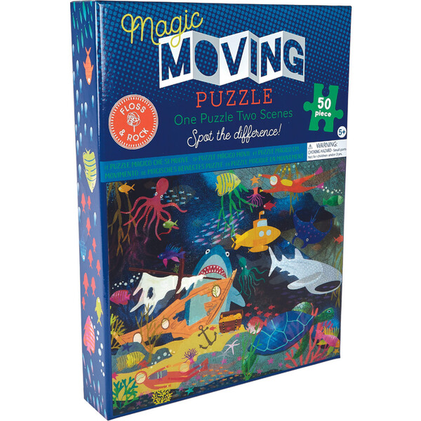 Deep Sea 50pc Magic Moving Puzzle - Floss & Rock Puzzles | Maisonette