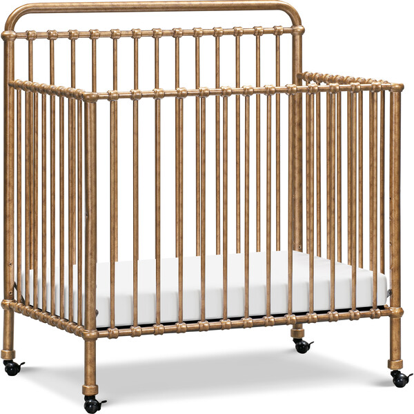 Winston 4-in-1 Convertible Mini Crib, Vintage Gold - Namesake Cribs ...