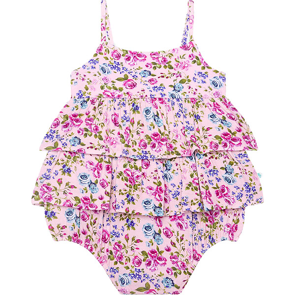 Basic Ruffled Spaghetti Romper, Pixie - Posh Peanut Rompers | Maisonette