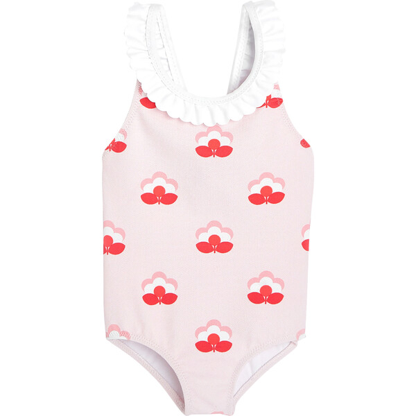 Toddler Lily Pad Swimsuit, Pale Pink - Jacadi Swim | Maisonette