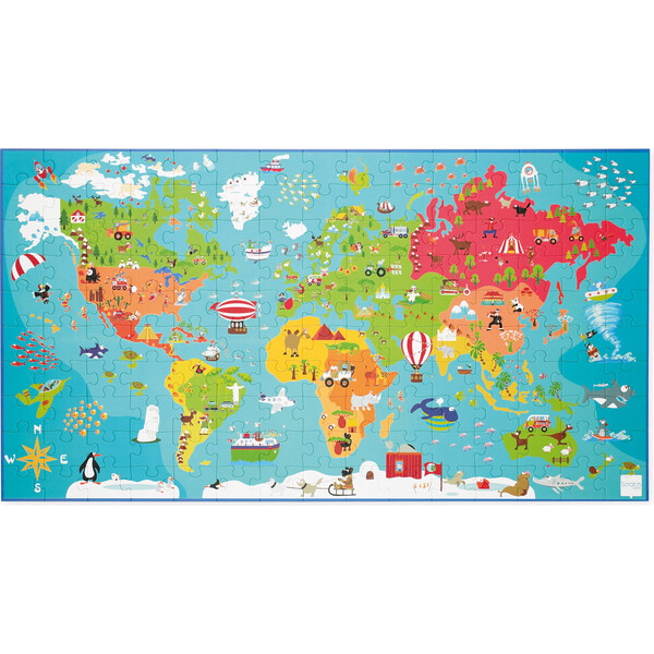 Puzzle World Map XXL 150 pcs - Scratch Puzzles | Maisonette