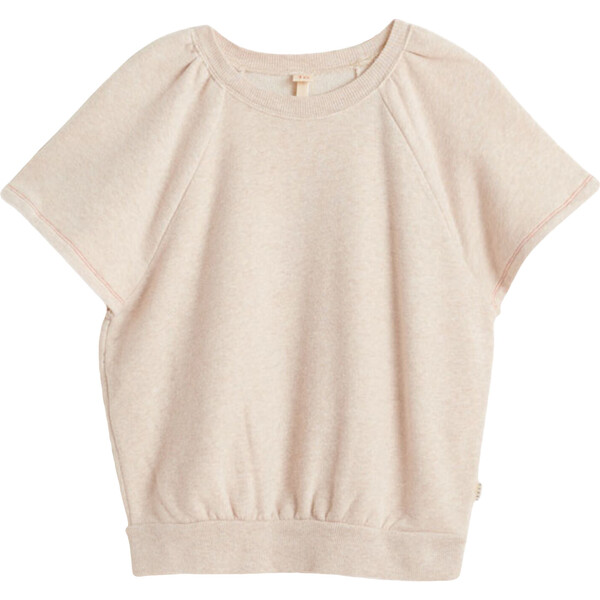 Vanou Short Sleeve Sweatshirt, Ecru - Bellerose Tops | Maisonette