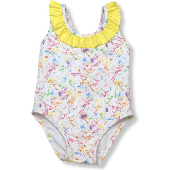 Sarah Swimsuit, Splatter - Set Athleisure Swim | Maisonette