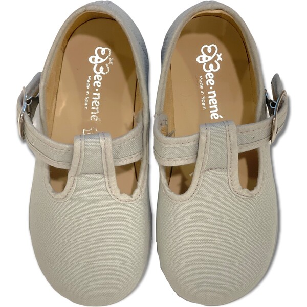 Canva T-Bar Shoe, Grey - Bee nene Shoes & Booties | Maisonette