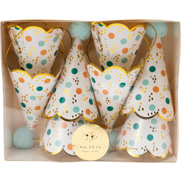 Fun Fair Party Hats, Polka Dots - Ma Fête Party Goods | Maisonette