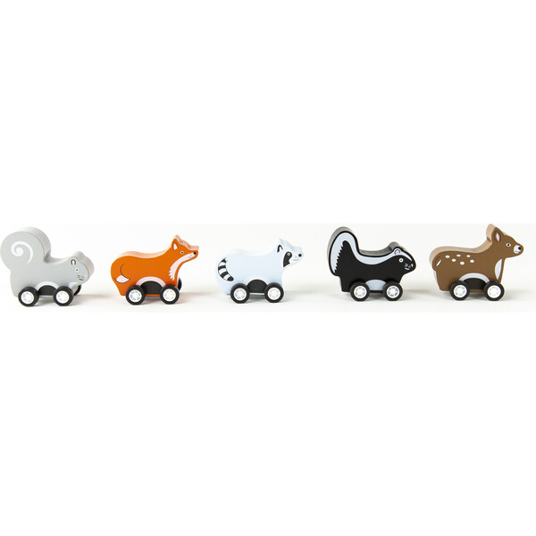 Pull Back Mini Woodland Animals, Set of 5 - Jack Rabbit Creations Kids ...