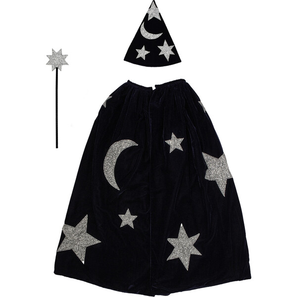 Blue Velvet Wizard Costume - Meri Meri Kids | Maisonette