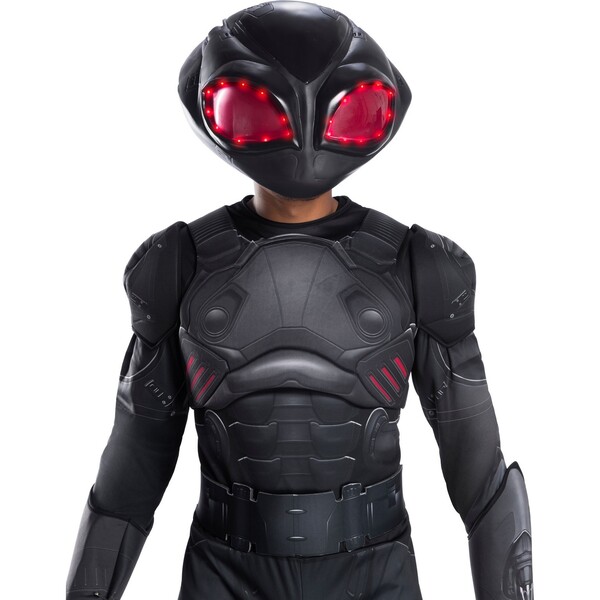 Aquaman Black Manta Adult Overhead Light Up Adult Mask, Multi - Rubies ...