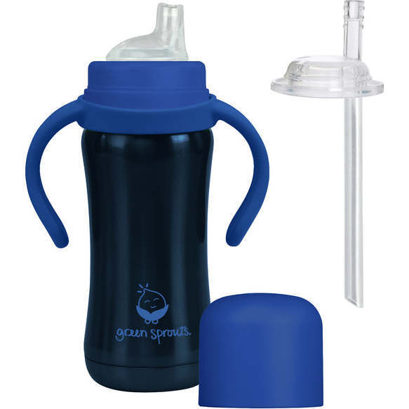 Sprout Ware® Sip & Straw Cup Stainless Steel, Navy - Green Sprouts Gear ...