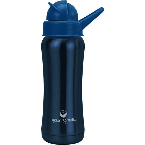Sprout Ware® Straw Bottle Stainless Steel, Navy - Green Sprouts Gear ...