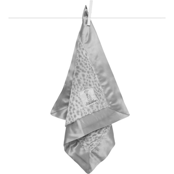 Mini Luxe Snow Leopard Blanket, Silver - Little Giraffe Blankets ...