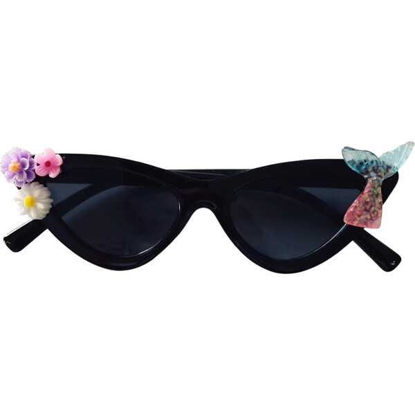 Pink Tails Elle Cat Eye Sunnies, Black - Mila's Sunny World Sunglasses ...
