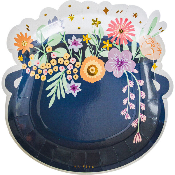 Halloween Cauldron Plates, Set of 8 - Ma Fête Party & Tabletop | Maisonette