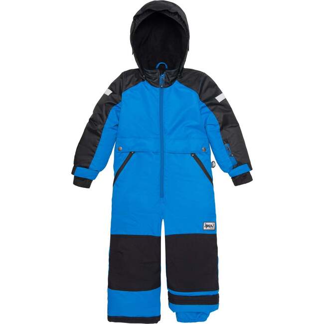 One Piece Snowsuit, Royal Blue And Black - Deux par Deux Outerwear ...