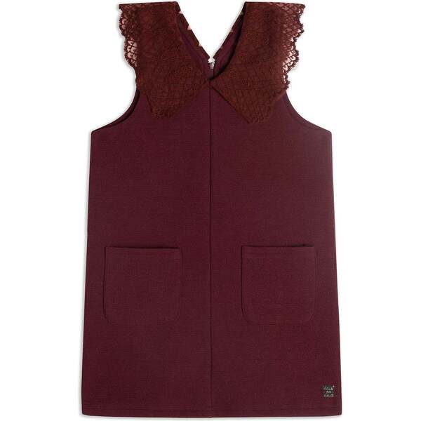 Jumper With Pocket, Burgundy - Deux par Deux Dresses | Maisonette