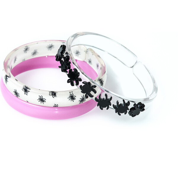 Multi Black Spider Candy Pink & Spider Print Bangle Set, Multi - Lilies ...