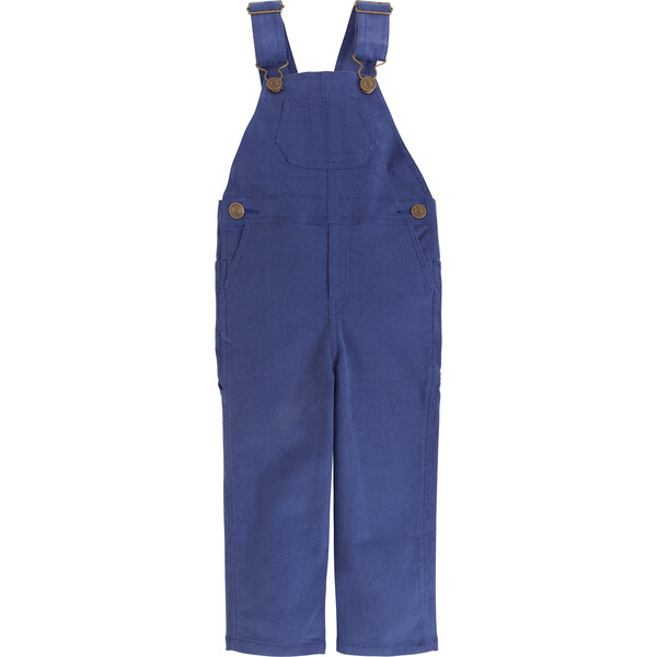 Essential Overall, Gray Blue Corduroy - Little English Pants | Maisonette